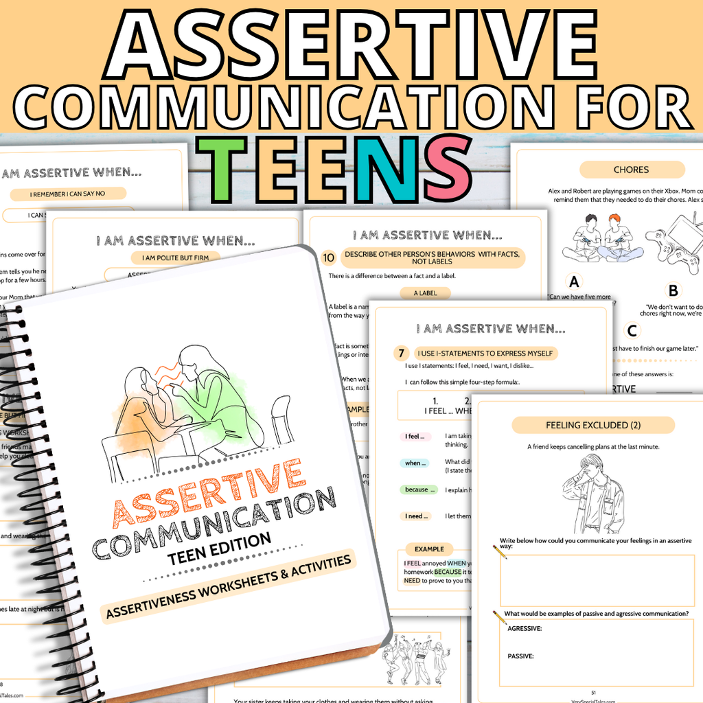 TEEN Assertive Communication Worksheets & Activities – Very Special Tales