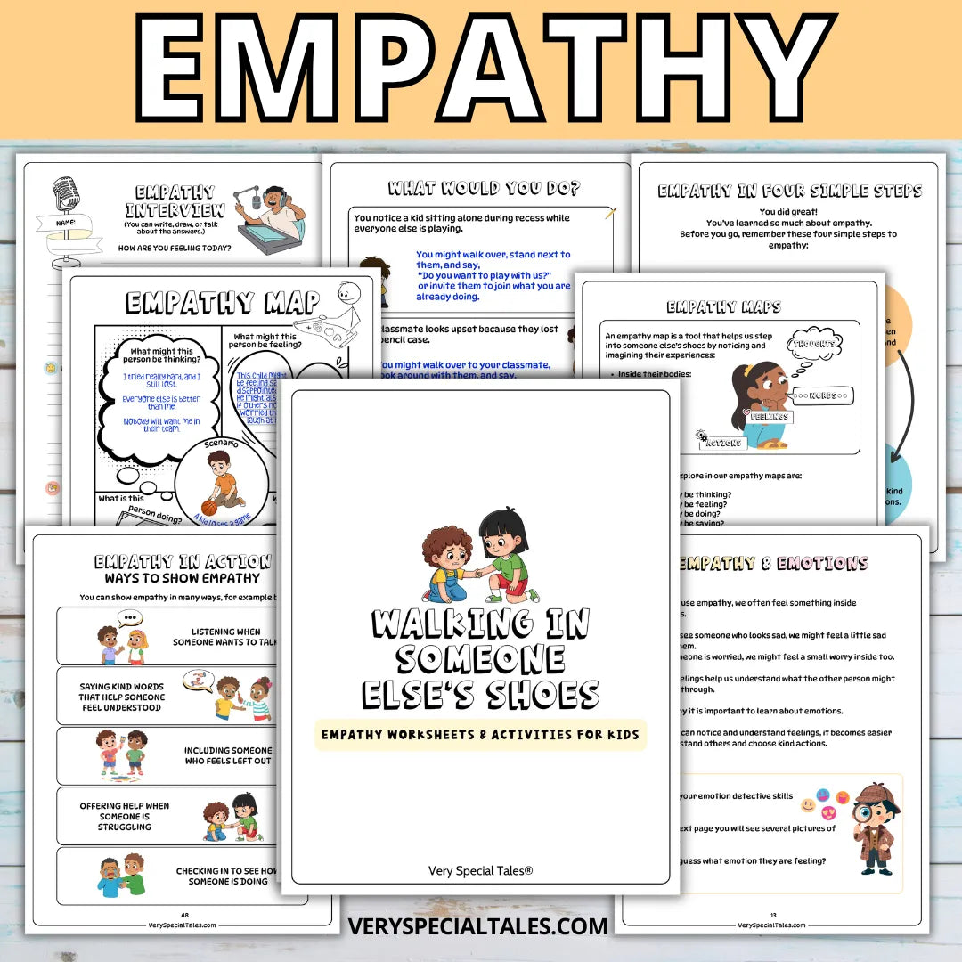 Empathy Worksheets and Activities for Kids (Printable Workbook) – Very ...