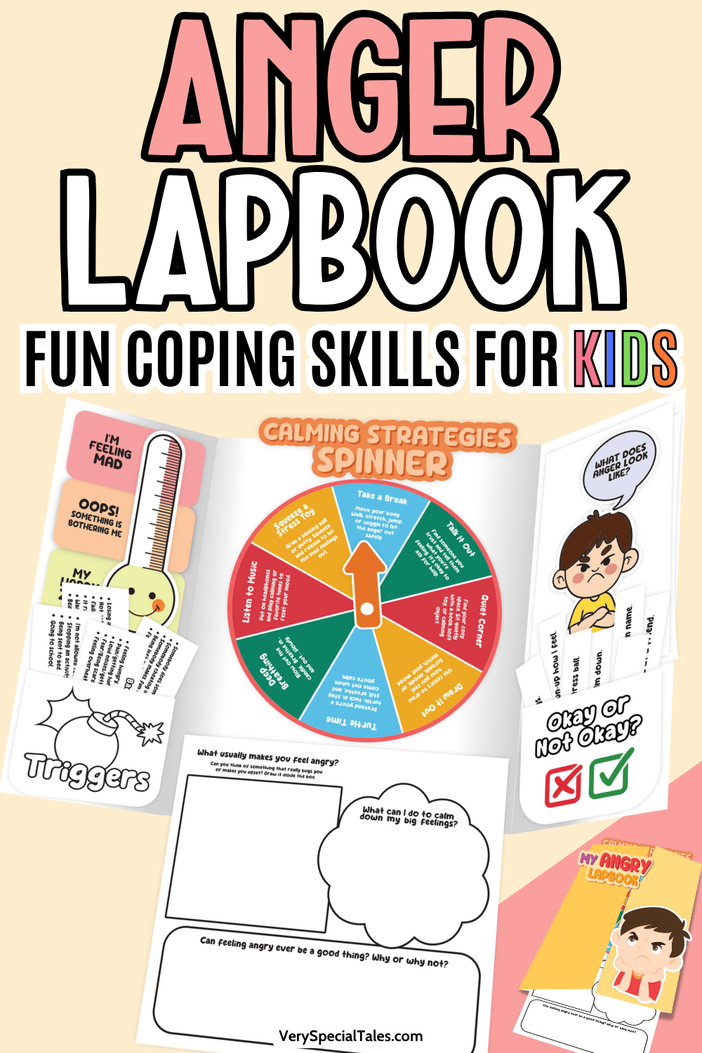 Anger Lapbook for Kids – Very Special Tales