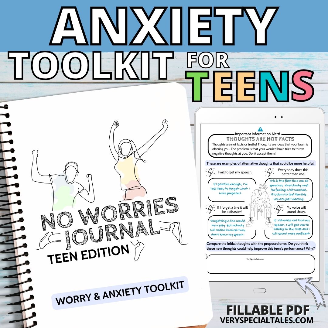 Teen Anxiety Workbook: No Worries Journal (Digital Download) – Very ...