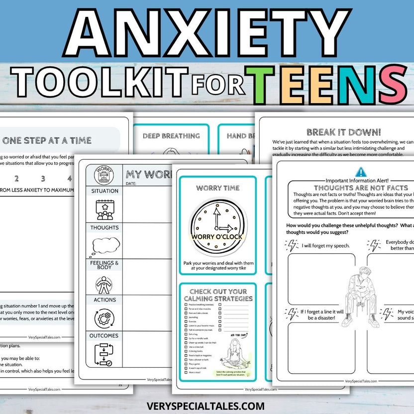 Teen Anxiety Workbook: No Worries Journal (Digital Download) – Very ...