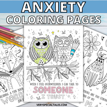 Color & Relax (Cute Animals Coloring Pages with Calm-Down Statements ...