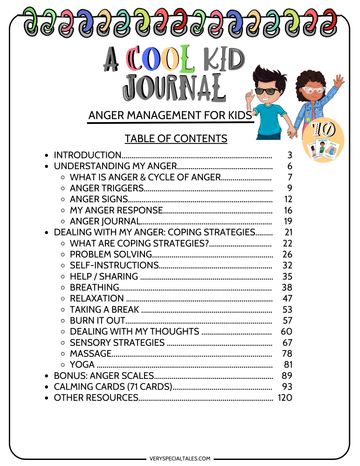 Cool Kid Journal (Anger Management Activities for Kids / 70 Calm Down ...