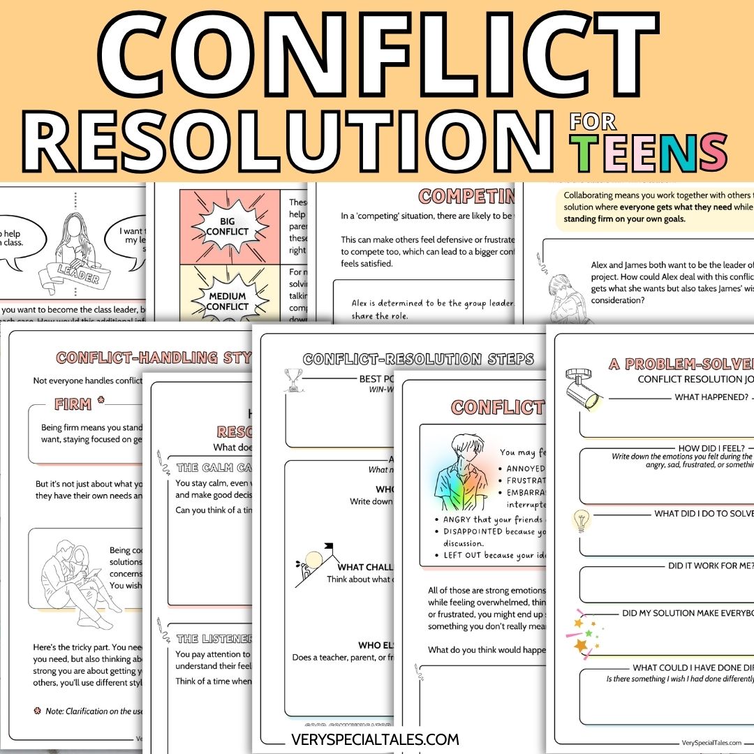 Conflict-Resolution Worksheets for TEENS – Very Special Tales