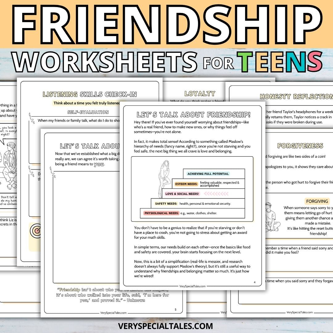Friendship Workbook for Teens – Very Special Tales