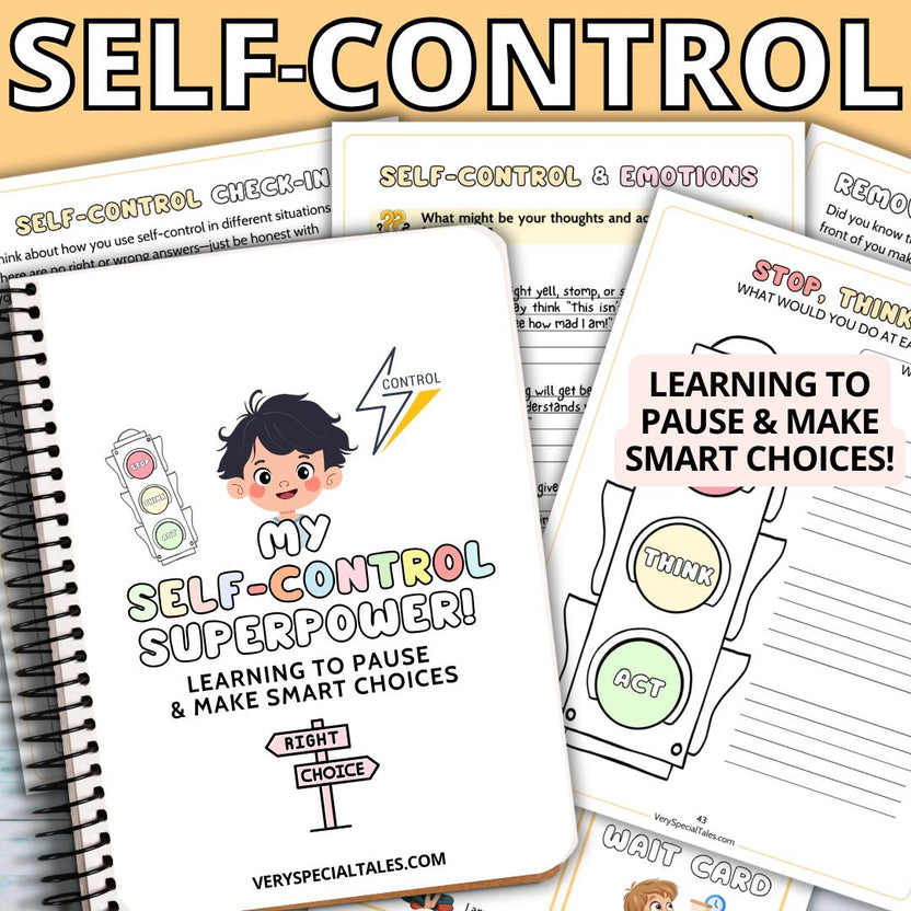 Self-Control Worksheets for Kids: Learn to Pause & Make Smart Choices ...