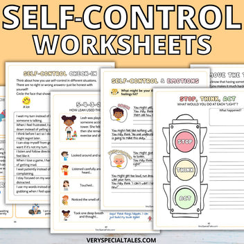 Self-Control Worksheets for Kids: Learn to Pause & Make Smart Choices ...