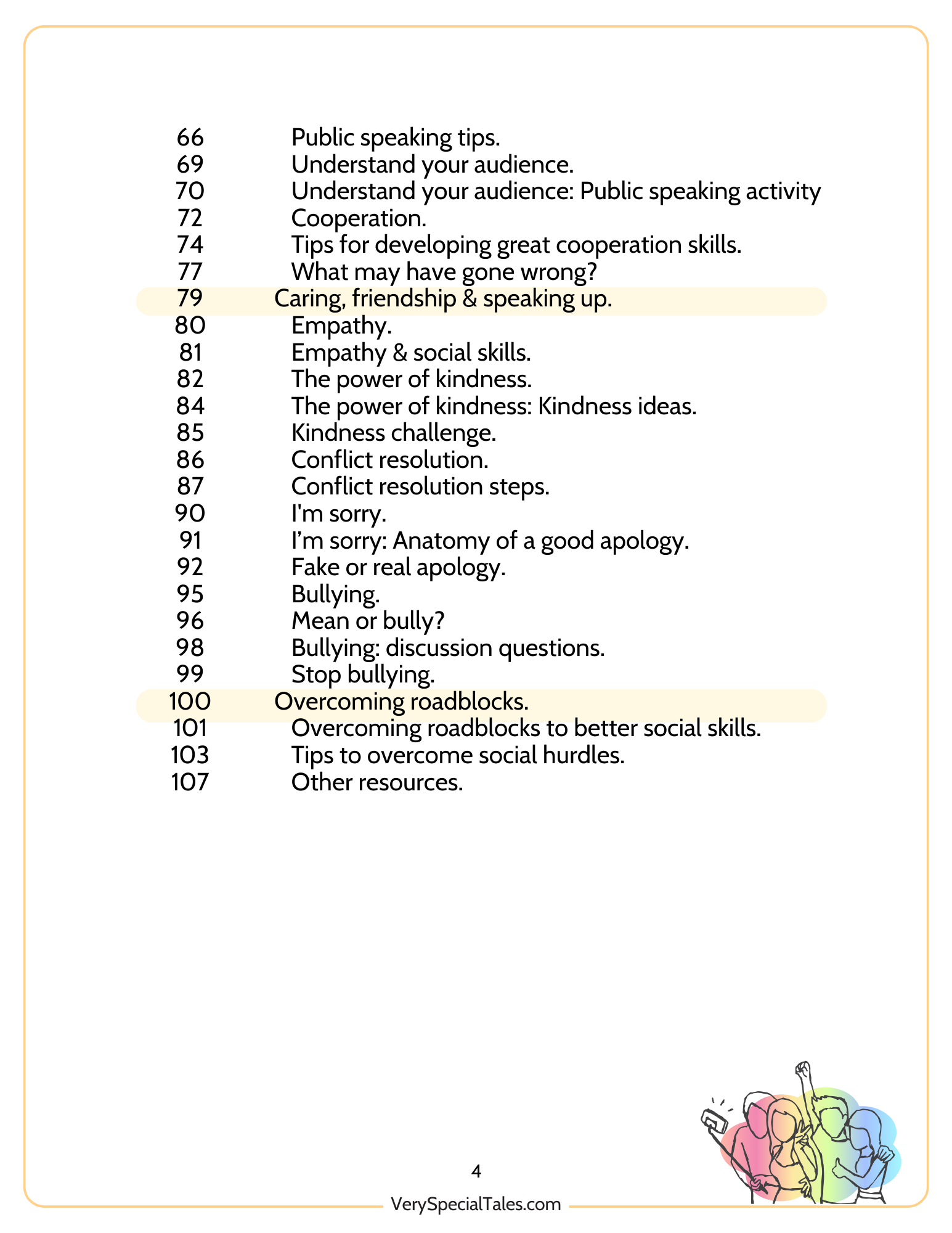 Social Skills Worksheets for TEENS – Very Special Tales