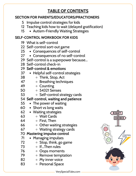 Self-Control Worksheets for Kids: Learn to Pause & Make Smart Choices ...