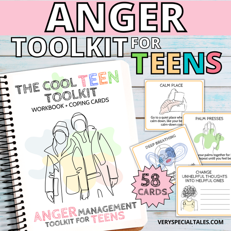 Teen Anger Management Toolkit (Workbook + Calm-Down Cards) – Very ...