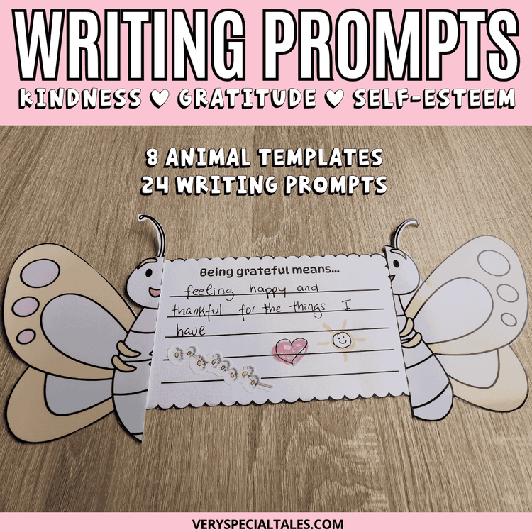 Writing Prompt Craft for Kids (Printable PDF): Kindness, Gratitude ...